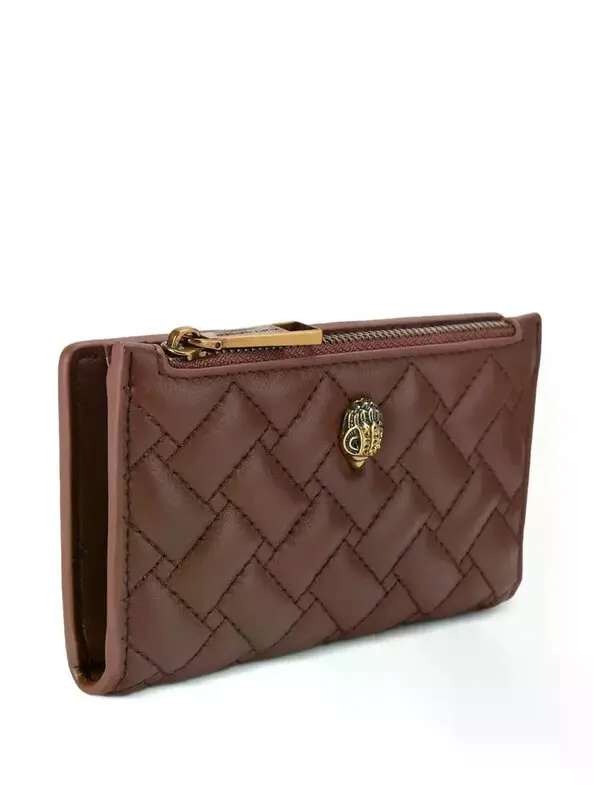 Kurt Geiger Quilted Eagle-plaque Wallet - Brown