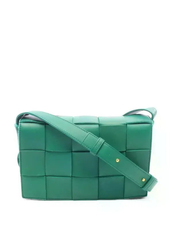 Bottega Veneta 2010s Cassette Shoulder Bag - Green
