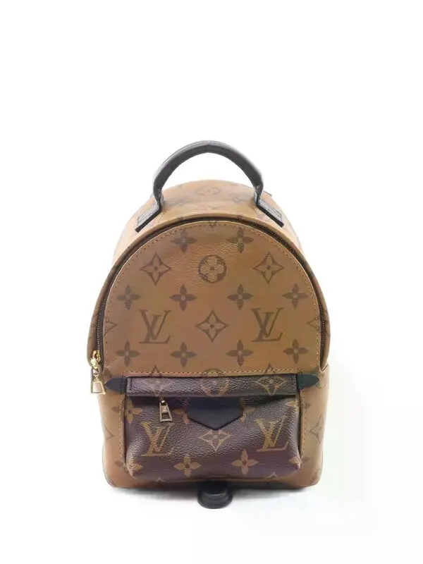 LOUIS VUITTON 2019 Palm Springs Monogram Reverse Backpack - Brown