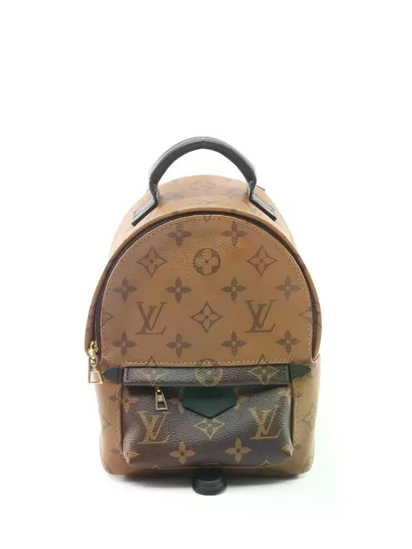 LOUIS VUITTON 2019 Palm Springs Monogram Reverse Backpack - Brown
