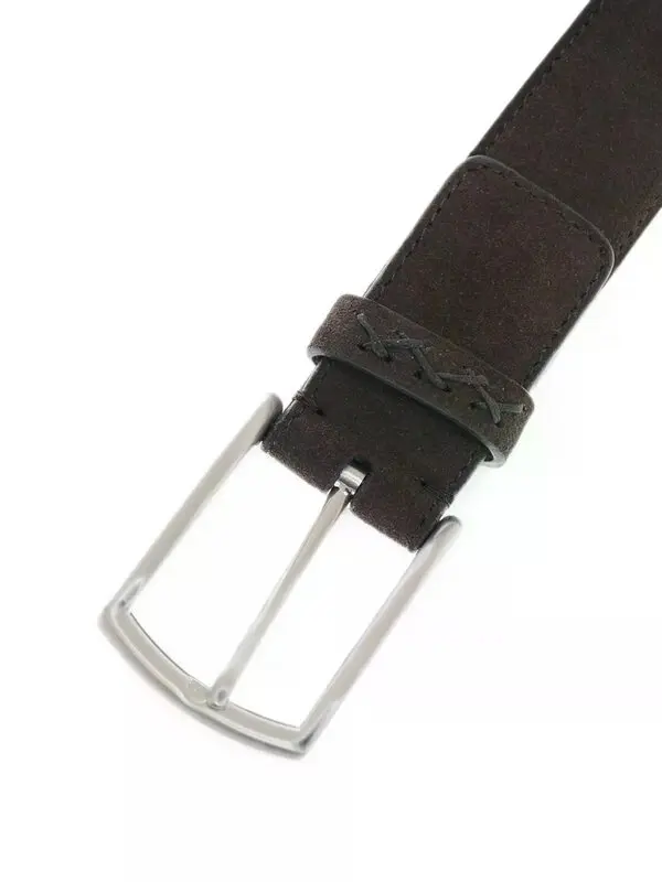 Zegna Suede Buckle-fastening Belt