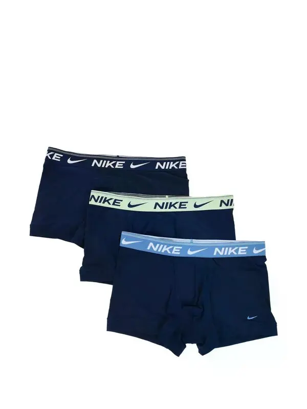 Nike Ultra Comfort Logo-waistband Trunks - Blue