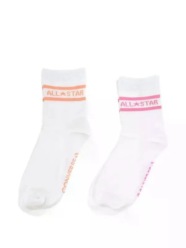CONVERSE All Star Stripe-detail Socks - White