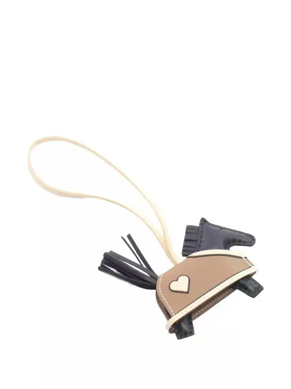 Hermès Pm Rodeo Heart Bag Charm - Black