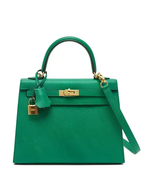 Hermès 2021 25 Kelly Sellier Two-way Handbag - Green
