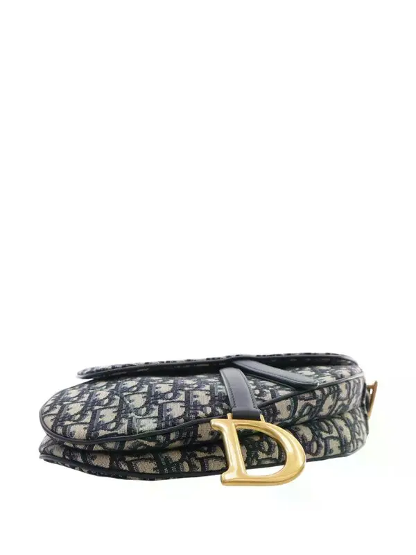 Dior 2020 Oblique Canvas Saddle Bag Shoulder Bag