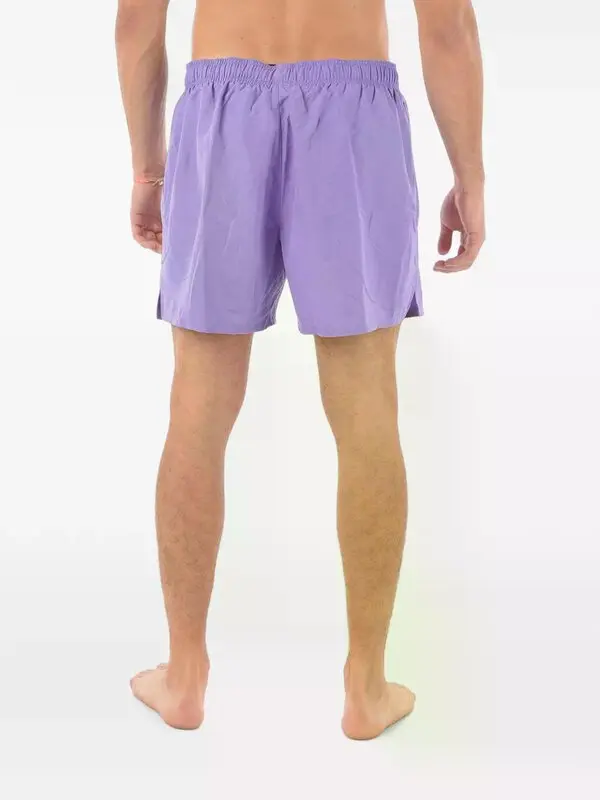 Nike Logo-embroidered Swim Shorts - Purple