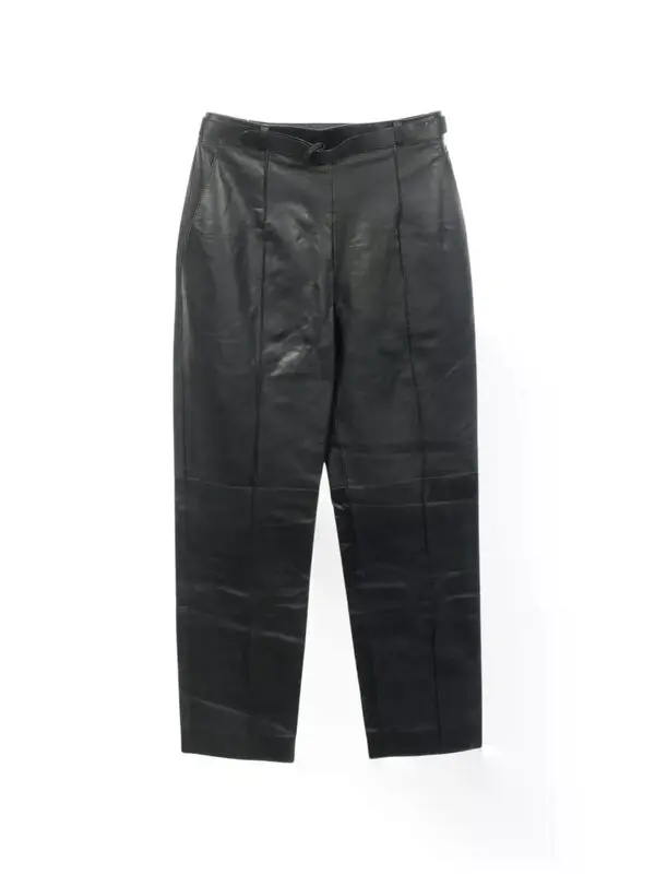 Hermès 2010s Belted Leather Trousers