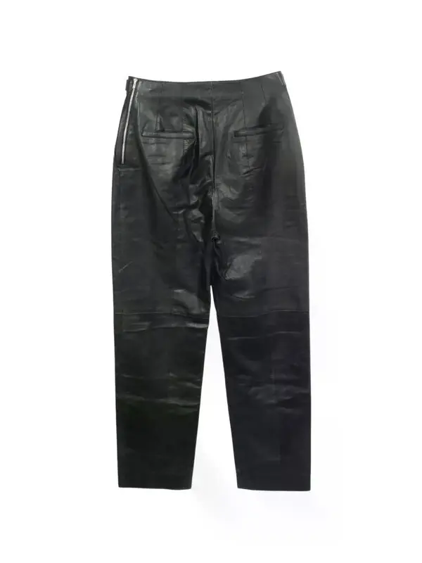 Hermès 2010s Belted Leather Trousers