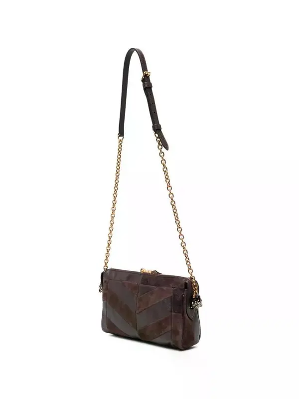 Valentino Garavani Panthea Small Shoulder Bag In Suede And Nappa Leather