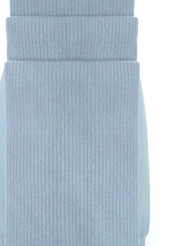 Malo Ribbed-knit Cashmere Scarf