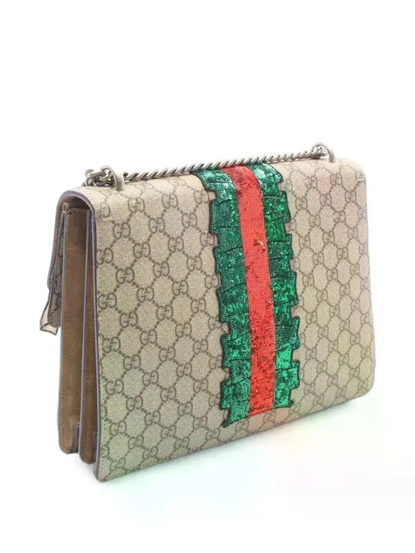Gucci 2000s Dionysus Gg Supreme Shoulder Bag - Neutrals