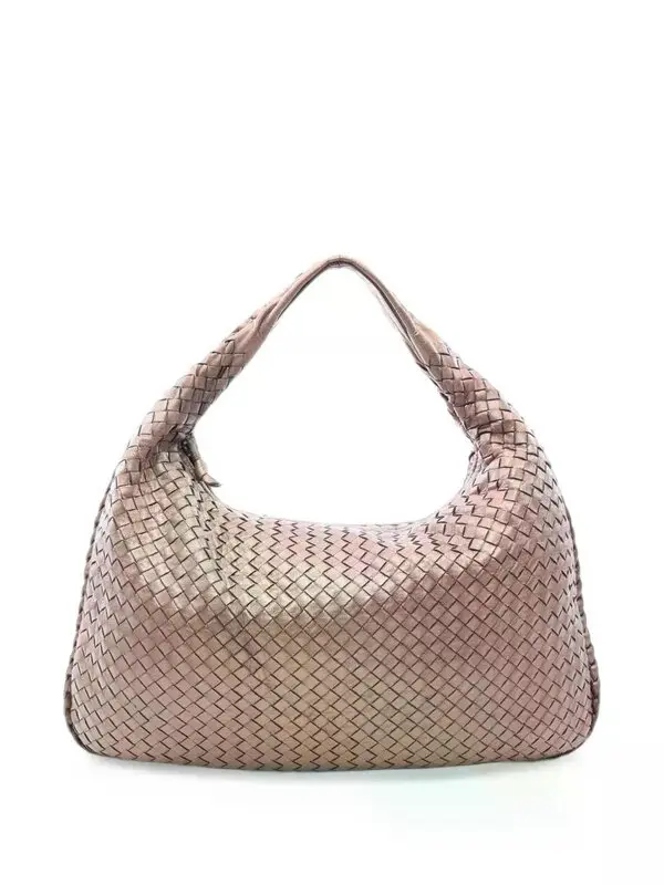 Bottega Veneta 2000s Intrecciato Shoulder Bag - Brown