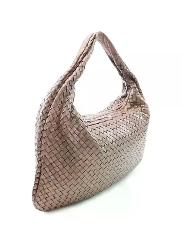 Bottega Veneta 2000s Intrecciato Shoulder Bag - Brown
