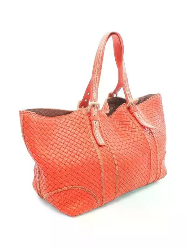 Bottega Veneta 2000s Intrecciato Leather Tote Bag
