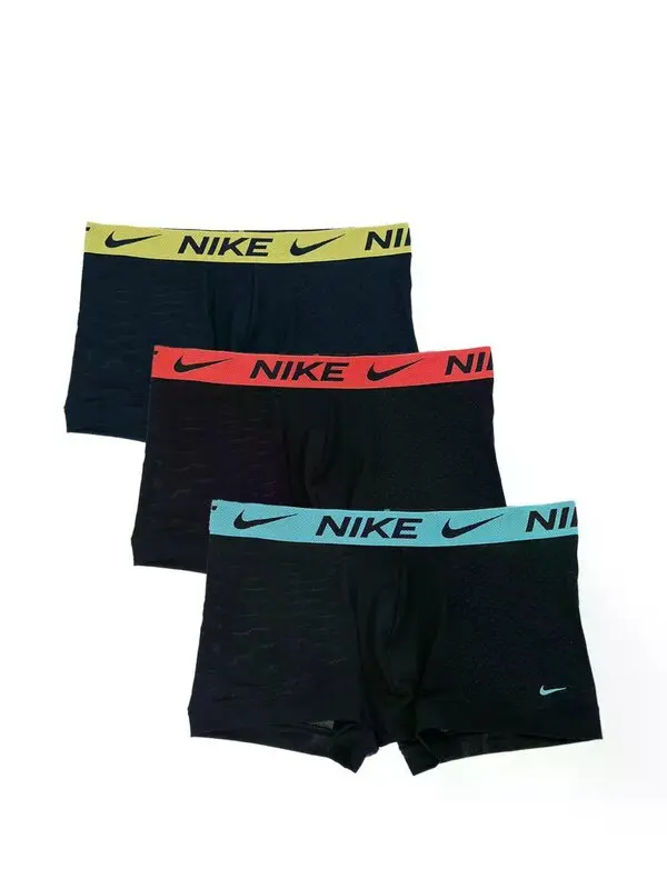 Nike Stretch-design Logo-waistband Boxers - Black