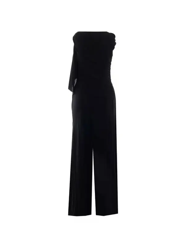 LANVIN Draped Crepe Jersey Jumpsuit