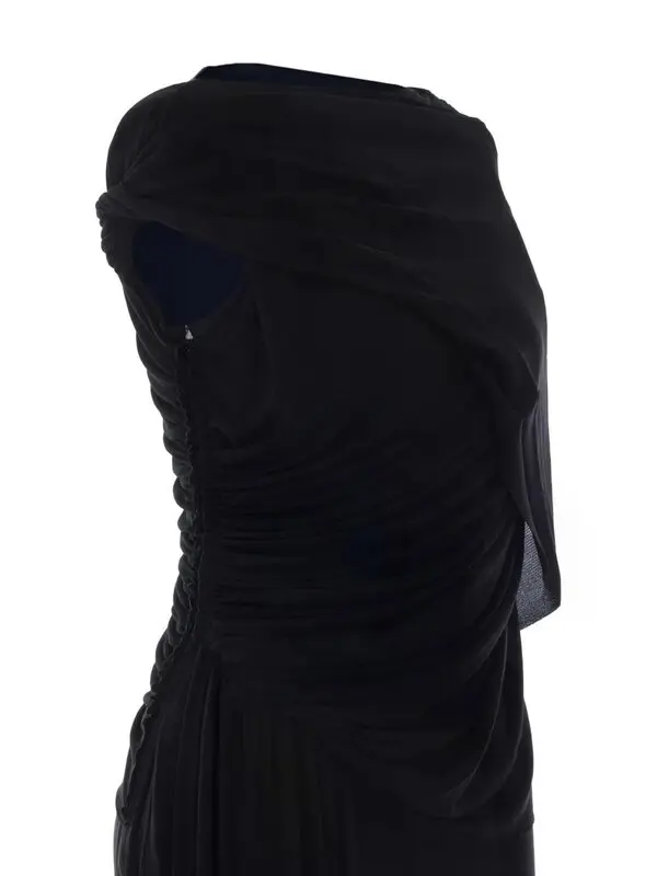 LANVIN Draped Crepe Jersey Jumpsuit