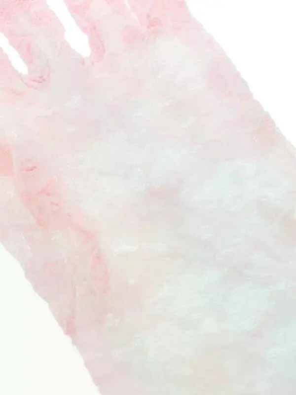 SUPER BLOND Lace-patterned Gloves - Pink