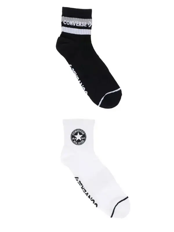 CONVERSE Chuck Taylor All Star Ribbed Two Pack Socks - Black