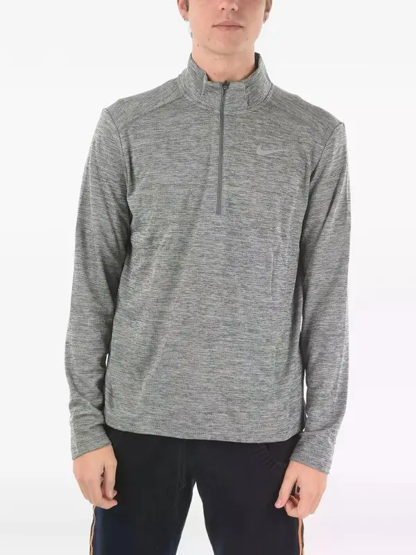Nike Dri-fit Logo-print Sweatshirt - Grey