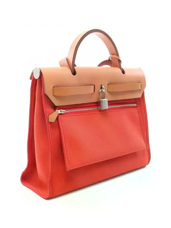 Hermès Herbag Zip Pm Tote Bag - Red