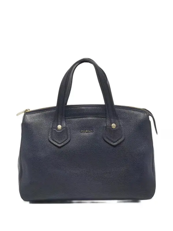 Furla Medium Leather Tote Bag - Blue