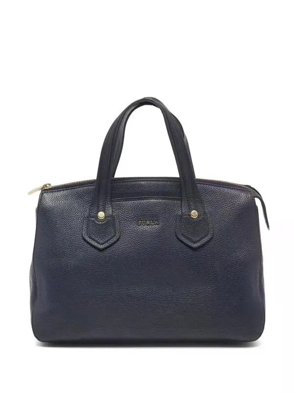 Furla Leather Tote Bag - Blue