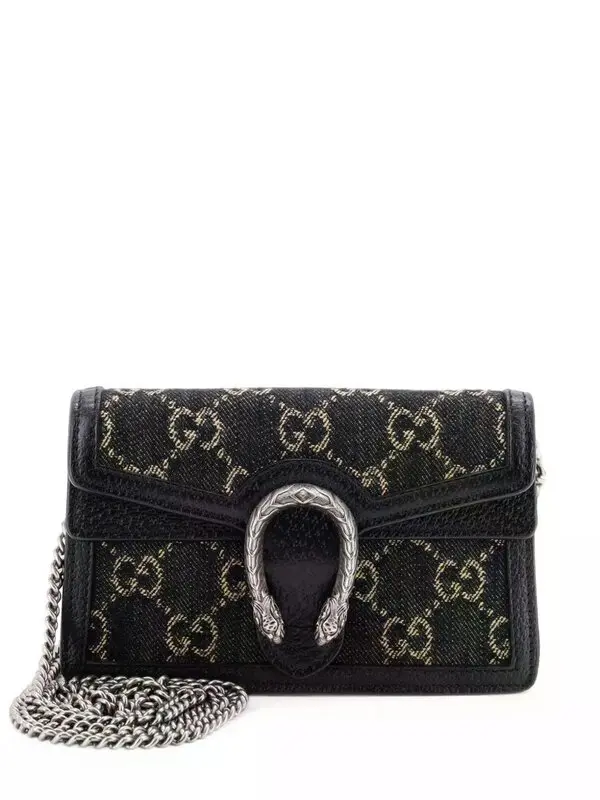 Gucci Dionysus Bag Gg Denim Super Mini Crossbody Bag