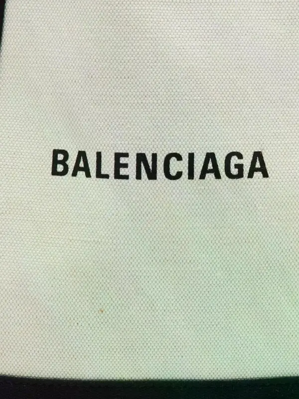 Balenciaga Small Cabas Leather-trim Tote Bag