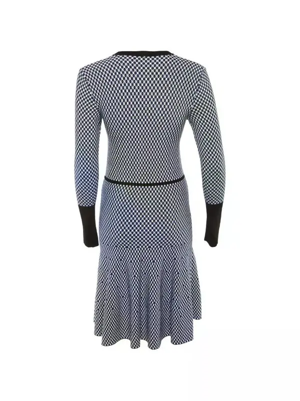 Sportmax Check-pattern Knit Midi Dress