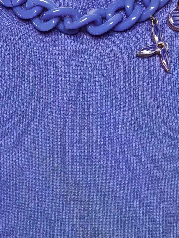 LOUIS VUITTON Chain-detail Sleeveless Sweater