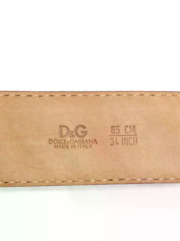Dolce & Gabbana Logo Plaque Belt