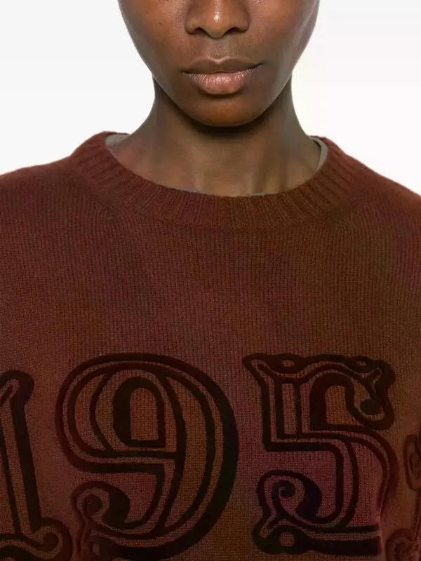 Max Mara Logo-appliqué Crew-neck Sweater