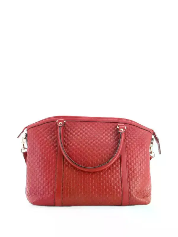 Gucci Britt Convertible Dome Microguccissima Leather Medium Satchel