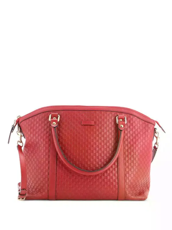 Gucci Britt Convertible Dome Satchel - Red
