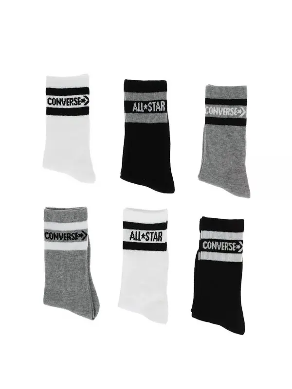 CONVERSE All Star Logo-print Socks - Black