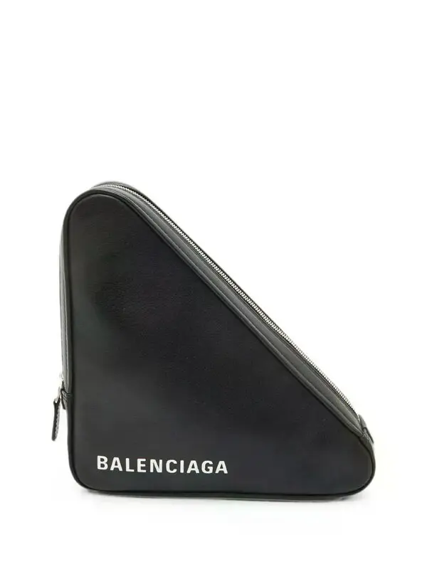 Balenciaga Triangle Zip Clutch