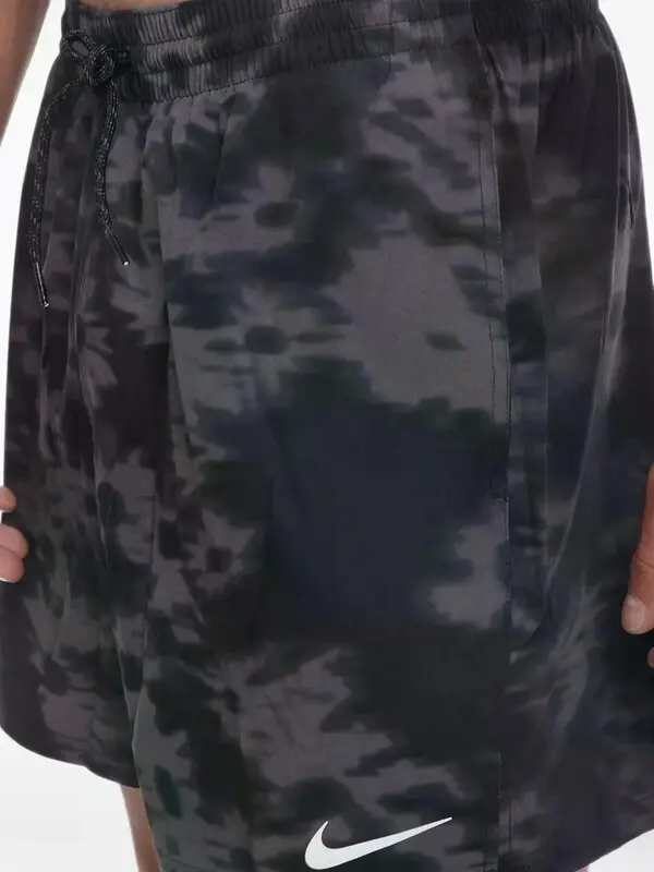 Nike Acid-wash Logo-print Swim Shorts