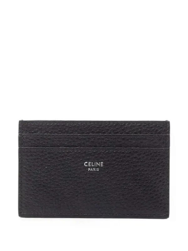 Celine 2020s Grained Card Holder - Black
