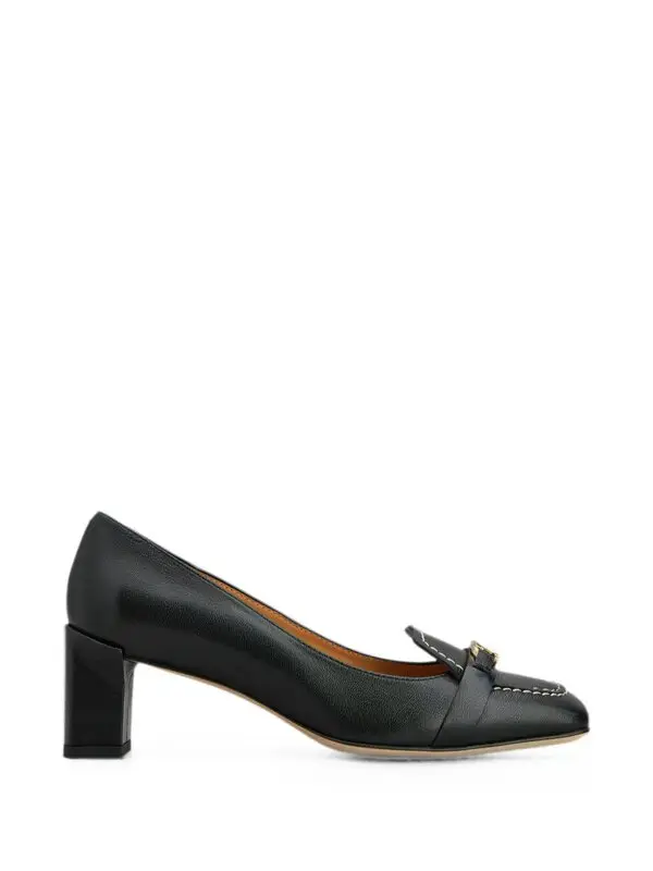 TOD'S T Timeless Contrast-stitched Pumps - Black