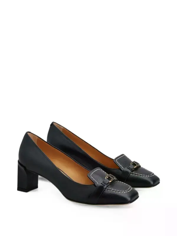 TOD'S T Timeless Contrast-stitched Pumps