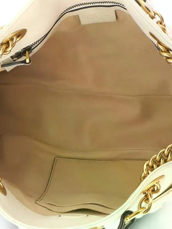 Gucci Gg Marmont Chain Tote Matelasse Leather Medium Shoulder Bag