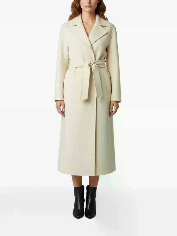 JIL SANDER Belted Single-breasted Coat - Neutrals