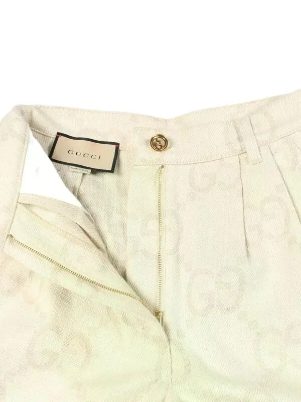 Gucci 2010s Jumbo Gg Shorts - White