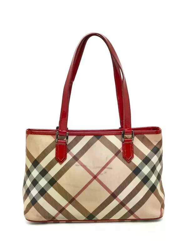 Burberry Nickie Supernova Check Tote Bag - Neutrals