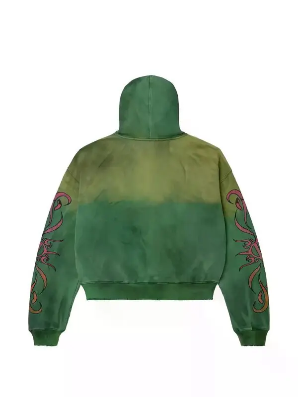 VALE FOREVER Graphic-print Distressed Hoodie