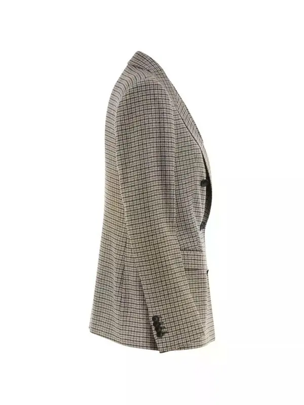 Tagliatore Double-breasted Houndstooth Suit Jacket