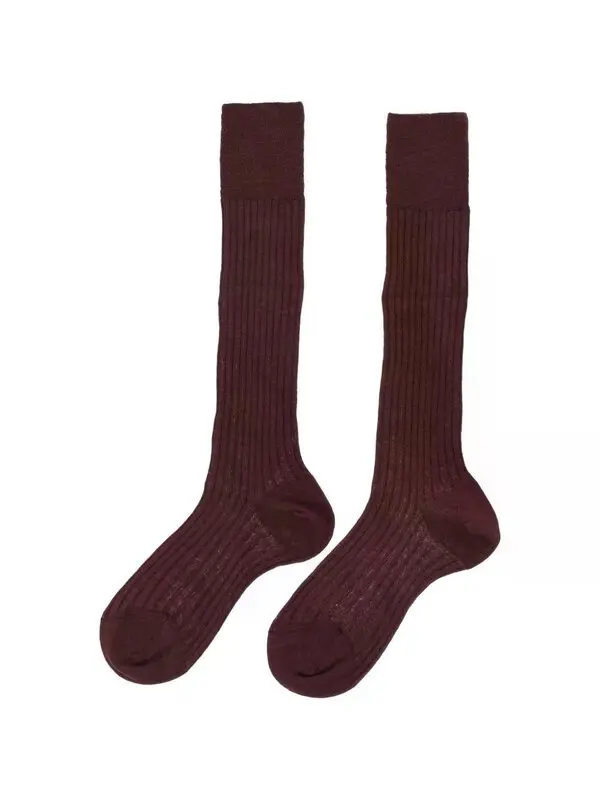 Maria La Rosa Ribbed Knee-high Socks
