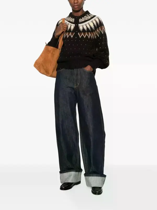 YERSE Pattern-knit Sweater